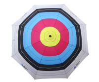 China Foldable Golf Umbrella 130cm Open Diameter Pongee Fabric Fiberglass Shaft Arrow Target for sale