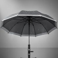 China Large Automatic Travel Umbrella 103cm Open Diameter Fiberglass Ribs Reflective Edge Trim for sale