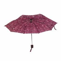 China UP3001 Foldable Umbrella Auto Open Close 27cm Compact Waterproof with Carrying Case for sale