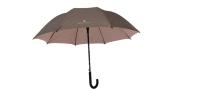 China Auto Open Stick Umbrella 23 Inch Fiberglass Frame Durable Polyester Fabric for sale