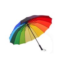 China 23 Inch Auto Open Stick Umbrella 8 Ribs Steel Frame Wind Resistant Rain Umbrella for sale