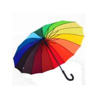 China 23 Inch Auto Open Stick Umbrella 8 Ribs Steel Frame Wind Resistant Rain Umbrella for sale