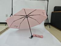 China Custom Print Waterproof 3 Fold Umbrella 21 Inch 8 Ribs Manual Open Steel Frame for sale
