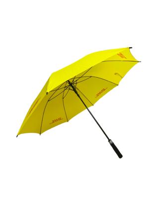 China 190T Pongee Fabric Golf Umbrella 32 Inch Windproof Metal and Fiberglass Frame Custom Logo for sale