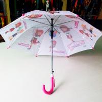 China Kids Compact Umbrella 19 Inch Open Diameter Less Than 90 cm Plastic Handle Metal Frame for sale