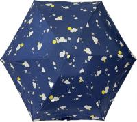China LX2605 6-Rib Windproof 5-Fold Manual Umbrella Black Coated Canopy Custom Printing Business Gift for sale