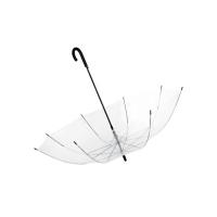 China 23 Inch Manual Open Transparent Umbrella with Metal Shaft and Rust Resistant Canopy for sale
