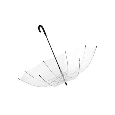 China 23 Inch Manual Open Transparent Umbrella with Metal Shaft and Rust Resistant Canopy for sale