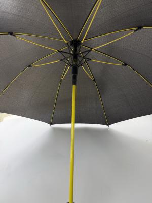 China 27 Inch 8 Rib Fiberglass Semi Automatic Golf Umbrella UV Waterproof Custom Logo for sale