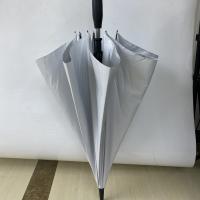 China 23 Inch 8 Ribs Pongee Folding Straight Umbrella with UV Protection and Cooling Water Spray Fan for sale