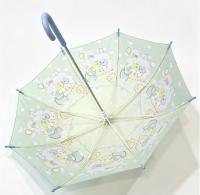 China Cute Cartoon Kids Straight Umbrella Safe Round Tips Waterproof Children Rain Parasol for Boys Girls Outdoor Use for sale