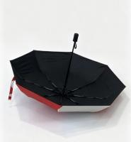 China Stylish Color Matching Auto Open Compact Umbrella Anti-UV Black Glue Fabric Windproof Foldable Umbrella Daily Commute Camping for sale