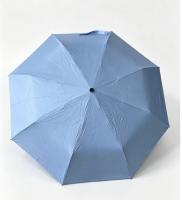 China Sky Blue Compact Travel Umbrella Shading Layer Anti-UV Wind Resistant Manual Folding Umbrella Outdoor Camping for sale