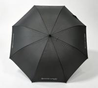 China Custom Printing All Fiberglass Windproof Golf Umbrella With Double Canopy Design for sale
