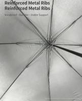China Custom Printing All Fiberglass Windproof Golf Umbrella With Double Canopy Design for sale