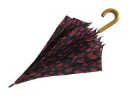 China 8K Fashion J Handle Wooden Stick Umbrella 23 Inch with Custom Logo Printing Options for sale