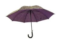 China 23 Inch Auto Open Stick Umbrella with Double Layer Canopy and J-Shaped Handle - 100-103cm Diameter for sale