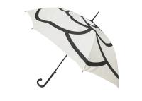 China White Compact J Stick Umbrella 23