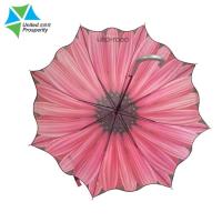 China Compact Strong Auto Open Stick Umbrella Pink Length 70-100cm For Rainy Days for sale