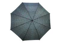 China Durability 23 Inch Auto Open Stick Umbrella Fashion Printed Black Frame for sale