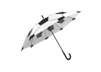 China 23-Inch Large Auto Open Stick Umbrella with Football Print - One-Handed Operation, 100-103cm Diameter for sale