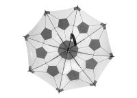 China 23-Inch Large Auto Open Stick Umbrella with Football Print - One-Handed Operation, 100-103cm Diameter for sale