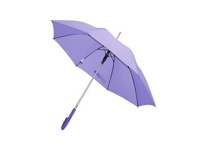 China 23 Inch Purple Aluminum Shaft Auto-Open Umbrella with J-Shape Handle - 100-103cm Diameter for sale