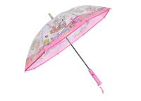 China Customized Girls Pink LED Umbrella 19 Inch with Manual Open/Close and 8mm Metal Shaft for sale