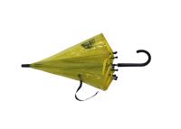 China Compact Child's Clear Umbrella with 60cm Diameter and 8mm Metal Shaft - Yellow POE Materials Plastic Hook Handle for sale