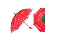 China 18 Inch Kids Compact Umbrella with Strawberry Handle - 80cm Diameter, Metal Frame, Windproof Design for sale