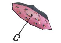 China 23-Inch Kids Reverse Inverted Umbrella with Unicorn Print - Windproof Fiberglass Frame & C-Shape Rubber Handle for sale