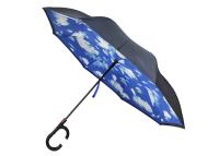 China 8 Panel Pongee 190T Windproof Inverted Umbrella - 23 Inch with Fiberglass Frame and Custom Logo Options for sale