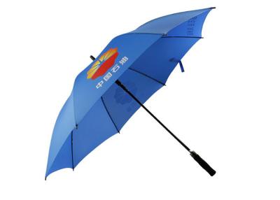 China 130cm Bigger Size Auto Promotional Golf Umbrella with EVA Handle and Fiberglass Frame for Custom Logo Printing for sale