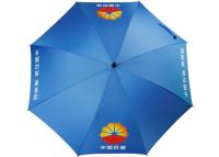 China 130cm Bigger Size Auto Promotional Golf Umbrella with EVA Handle and Fiberglass Frame for Custom Logo Printing for sale