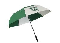 China Two Layer Golf Promotional Umbrella - 130cm Open Diameter, 102cm Length with Fiberglass Frame for sale