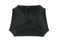 China Square Shape Black Promotional Golf Umbrella 130cm Diameter with Custom Logo Printing and Fiberglass Frame for sale