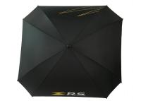 China Square Shape Black Promotional Golf Umbrella 130cm Diameter with Custom Logo Printing and Fiberglass Frame for sale