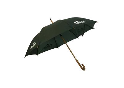 China J Stick Wooden Handle Umbrella 23 Inch Metal Frame with Custom Logo Printing and Windproof Design for sale