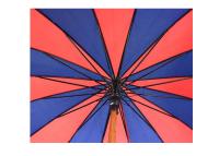 China 26-Inch Wind-Resistant Wooden Handle Umbrella with 14mm Shaft - Auto Open Manual Close Design for sale