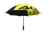 China Pongee Black Yellow Promotional Golf Umbrella 101cm Length 130cm Diameter with Fiberglass Frame and UV Protection for sale