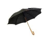 China 23 Inch Double Layer Reverse Umbrella with Wooden Handle - Auto Open Windproof Design for Rain Protection for sale