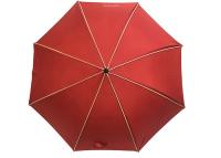 China Red Pongee Wind Resistant Golf Umbrella 23 Inch 8K Auto Open Fiberglass Frame for sale