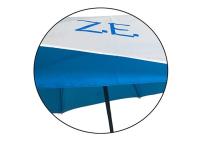 China 3 Folding Promotional Golf Umbrella 21 Inch 8K Auto Open Close Metal Shaft Double Layer for sale
