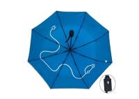China 3 Folding Promotional Golf Umbrella 21 Inch 8K Auto Open Close Metal Shaft Double Layer for sale