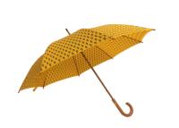 China 23 Inch Women's Wooden Rain Umbrella with 14mm Wooden Shaft - Auto Open Manual Close Windproof Design for sale