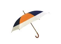 China Custom Wooden J-Handle Reverse Umbrella 23 Inch with Windproof Double Canopy and 14mm Wooden Shaft for sale