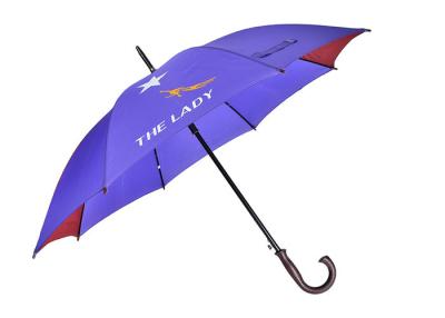 China 23 Inch Auto Open Metal Frame Custom Logo Golf Umbrella 190T Pongee for sale