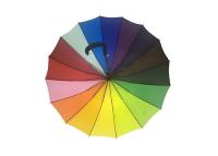China 16 Ribs Rainbow Color Promotional Golf Umbrella - 105cm Open Diameter with Metal Frame for sale
