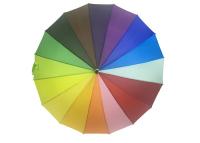 China 16 Ribs Rainbow Color Promotional Golf Umbrella - 105cm Open Diameter with Metal Frame for sale