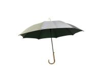 China 23 Inch 8-Rib Auto Open Wooden Handle Umbrella with UV Coated Metal Frame and 12mm Shaft for sale